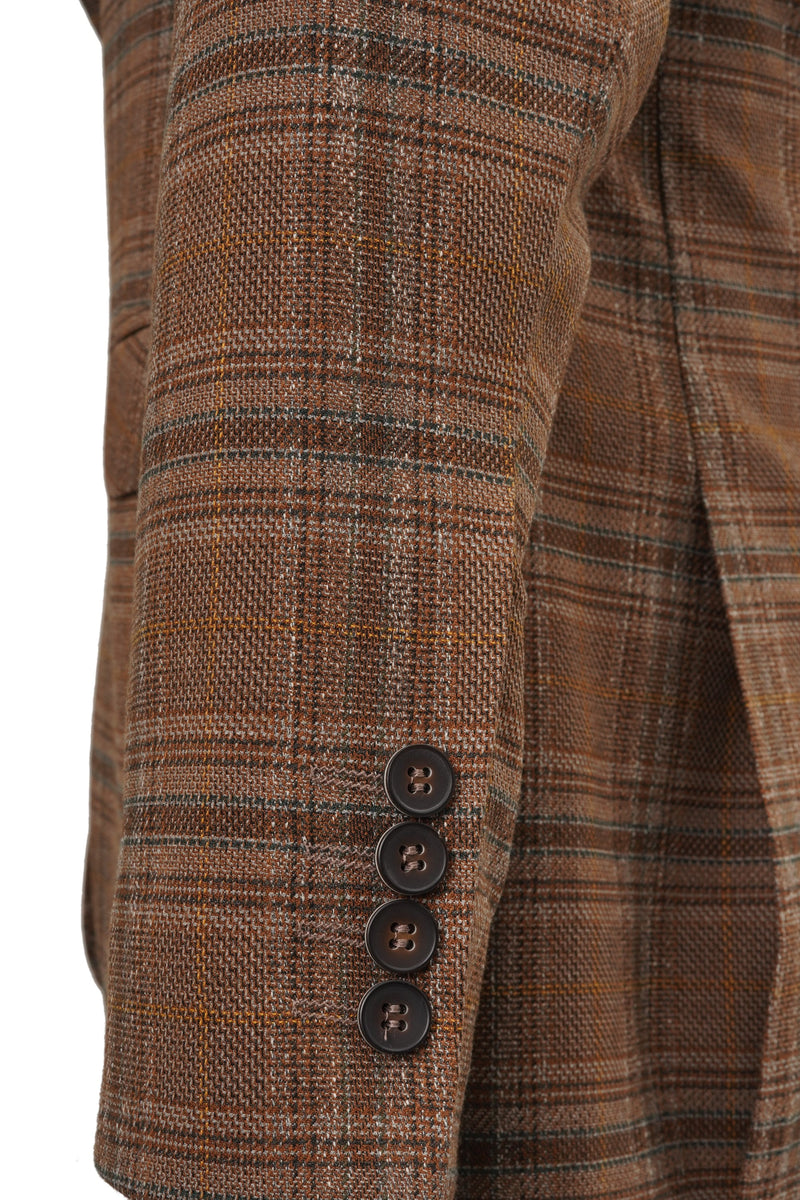 Brown Checkered Coat – Equator Stores
