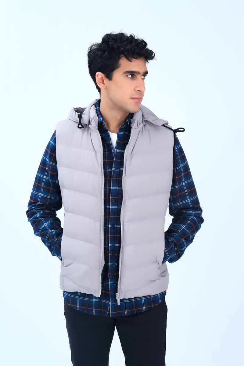 Light Grey Puffer Jacket – Equator Stores